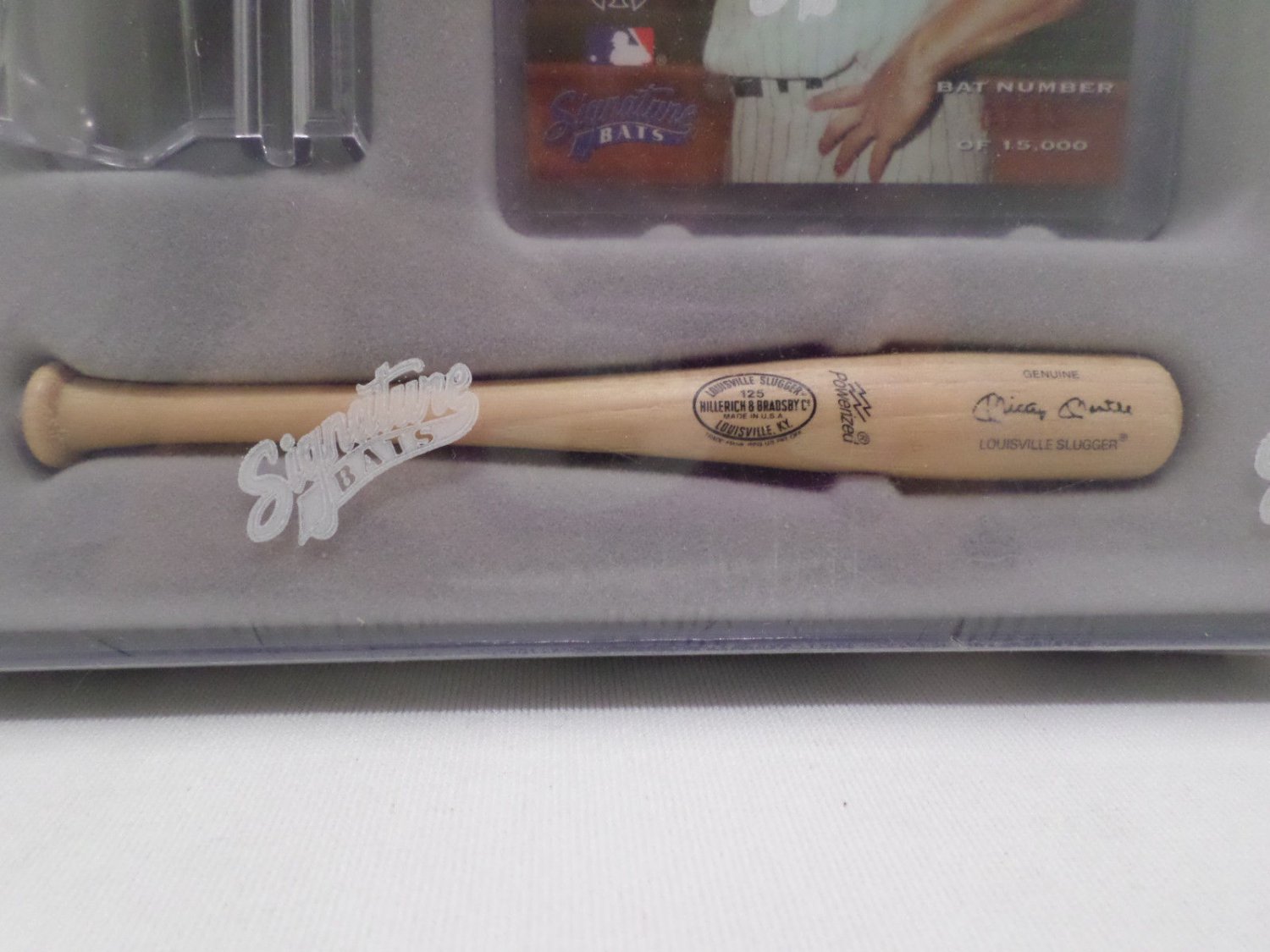 Mickey Mantle Signature Bats Genuine Miniature Replicas Limited Edition ...