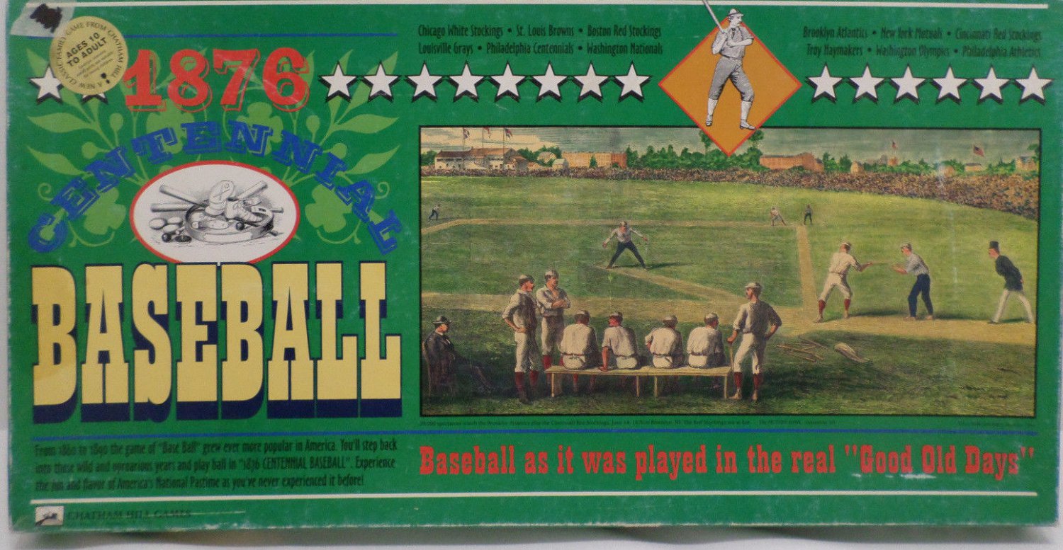SOLD Base Ball Board Game 1876 Centennial Chatham Hills Games