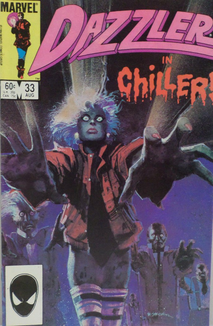 DAZZLER in Chiller August 1984 vol. 1 Marvel Comics Comic Book