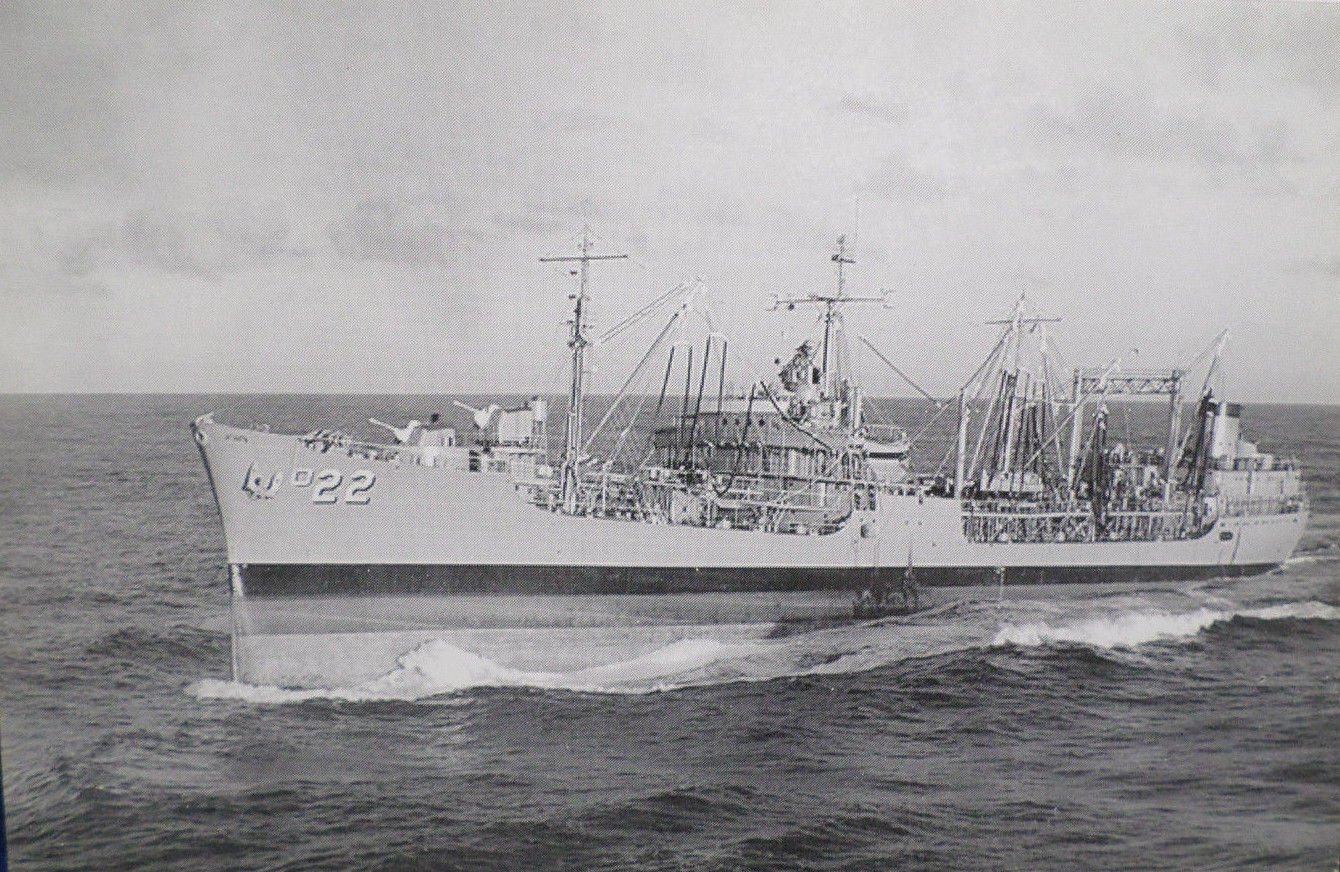 USS Cimarron AO 22 Military Ship Real Photo Postcard Official U.S. Navy NEW