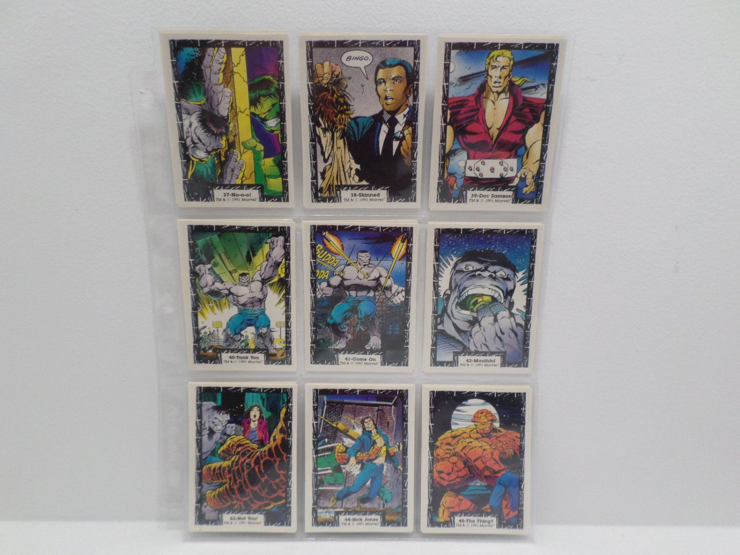 1991 The Incredible Hulk Trading Cards by Marvel 1 - 90 Complete Set