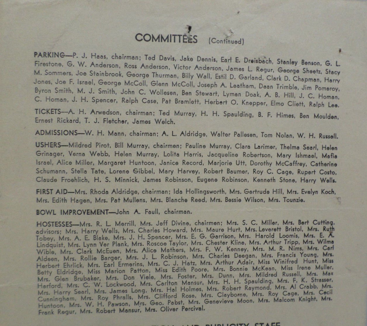 1946 Ramona Pageant Outdoor Play Brochure Nineteenth Season