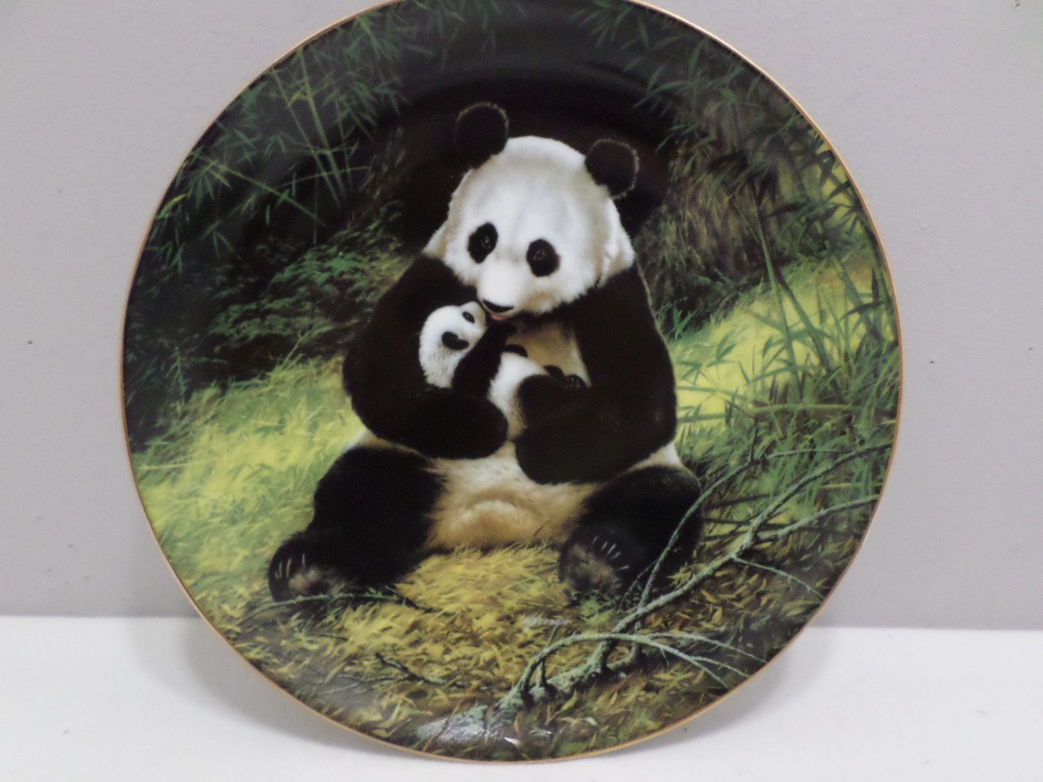 1988 Collector Plate The Panda by Will Nelson, #529W Bradford Exchange