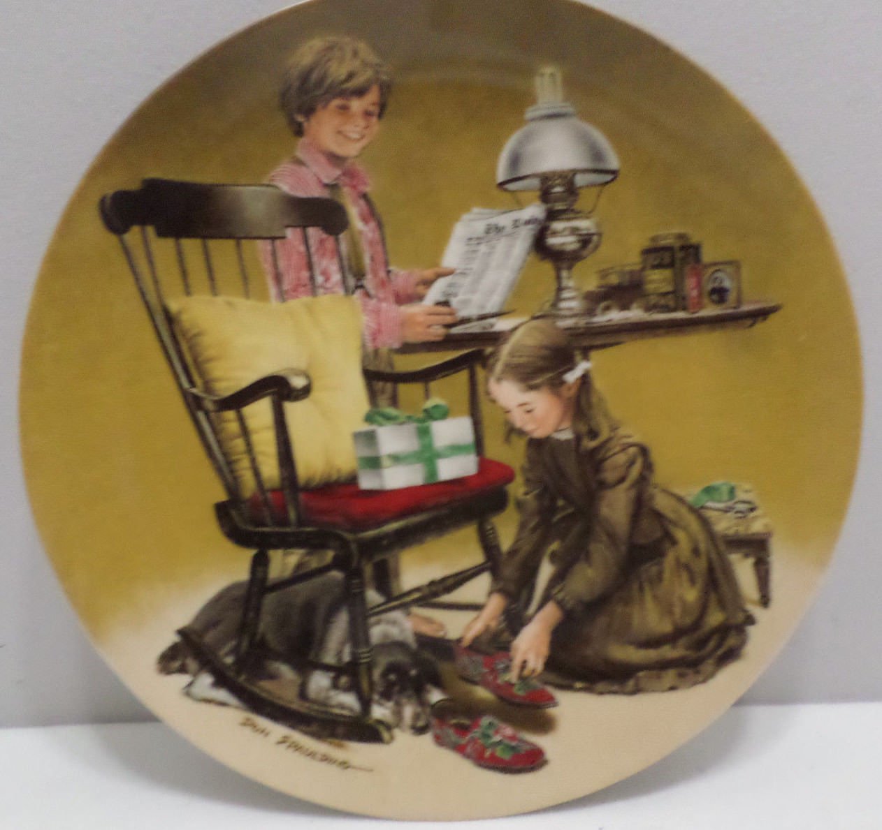 1982 Collector Plate Father's Day by Don Spaulding #14549A Edwin Knowles