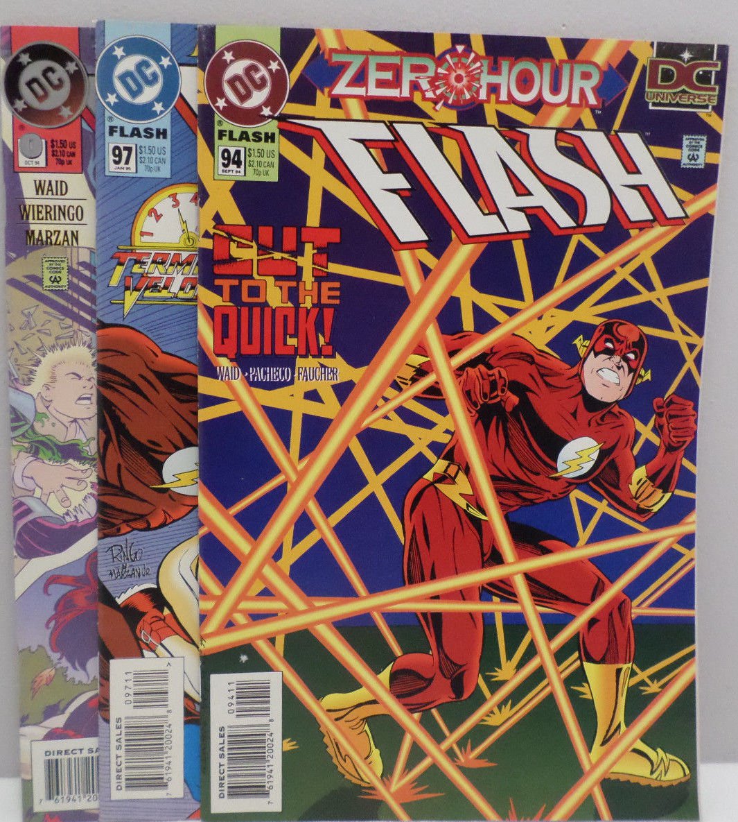 Flash 1994 #0, #94, 1995 #97 DC Comics Comic Book
