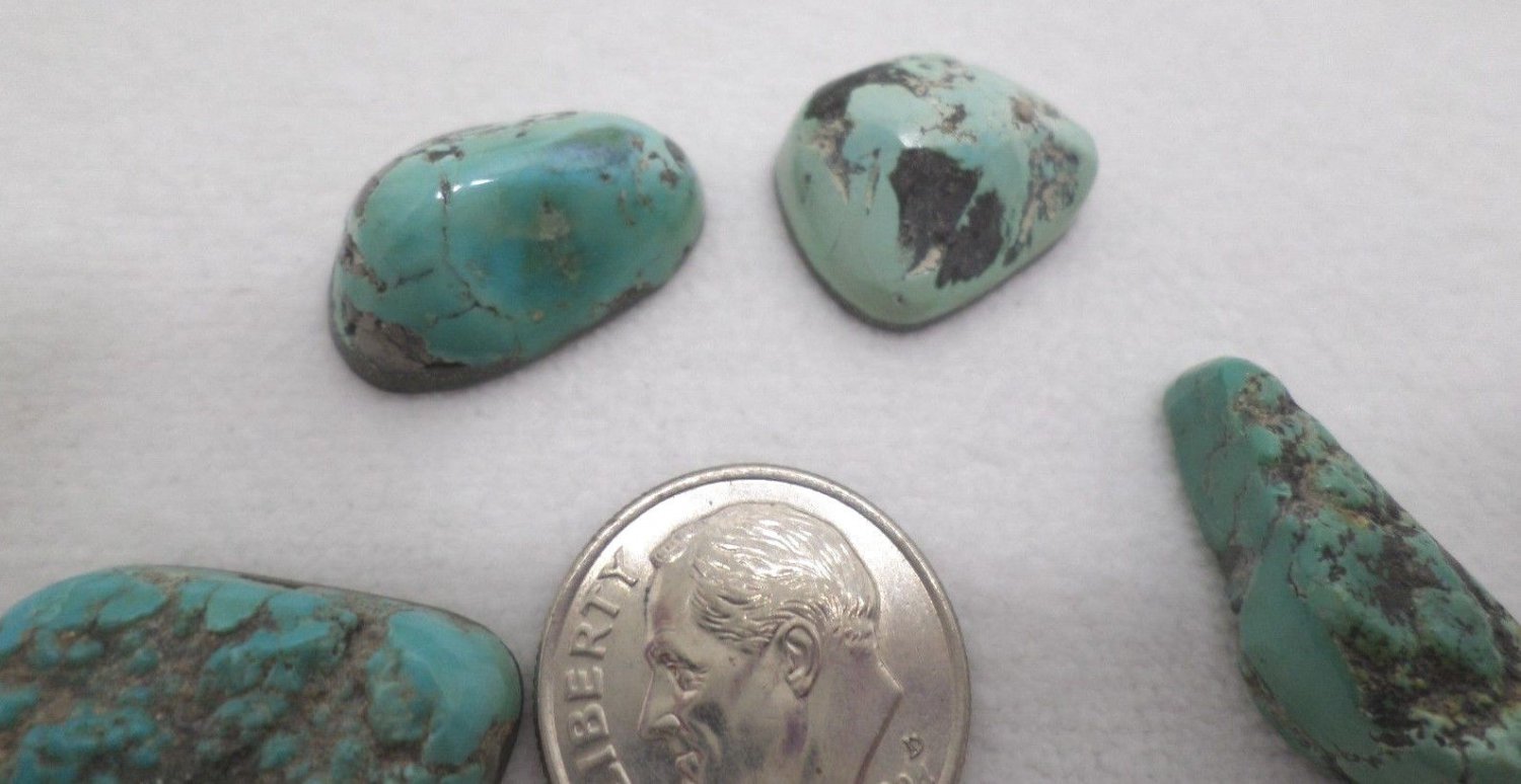 Natural Turquoise Cabochons 66.5 cts Mined in Arizona