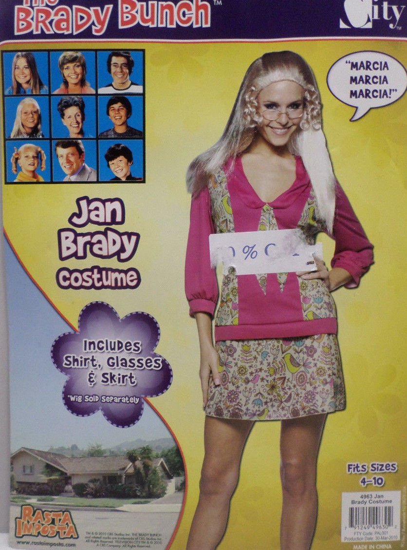 Halloween Costume The Brady Bunch Jan Brady Size Smallmedium 4 10