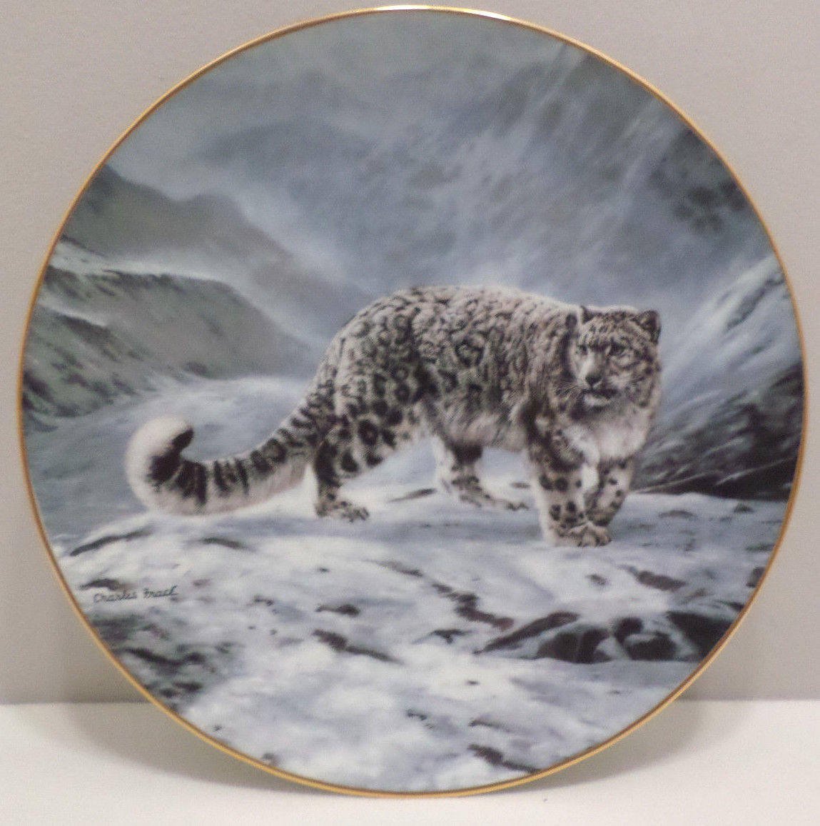 1991 Collector Plate Fleeting Encounter by Charles Frace Bradford Exchange