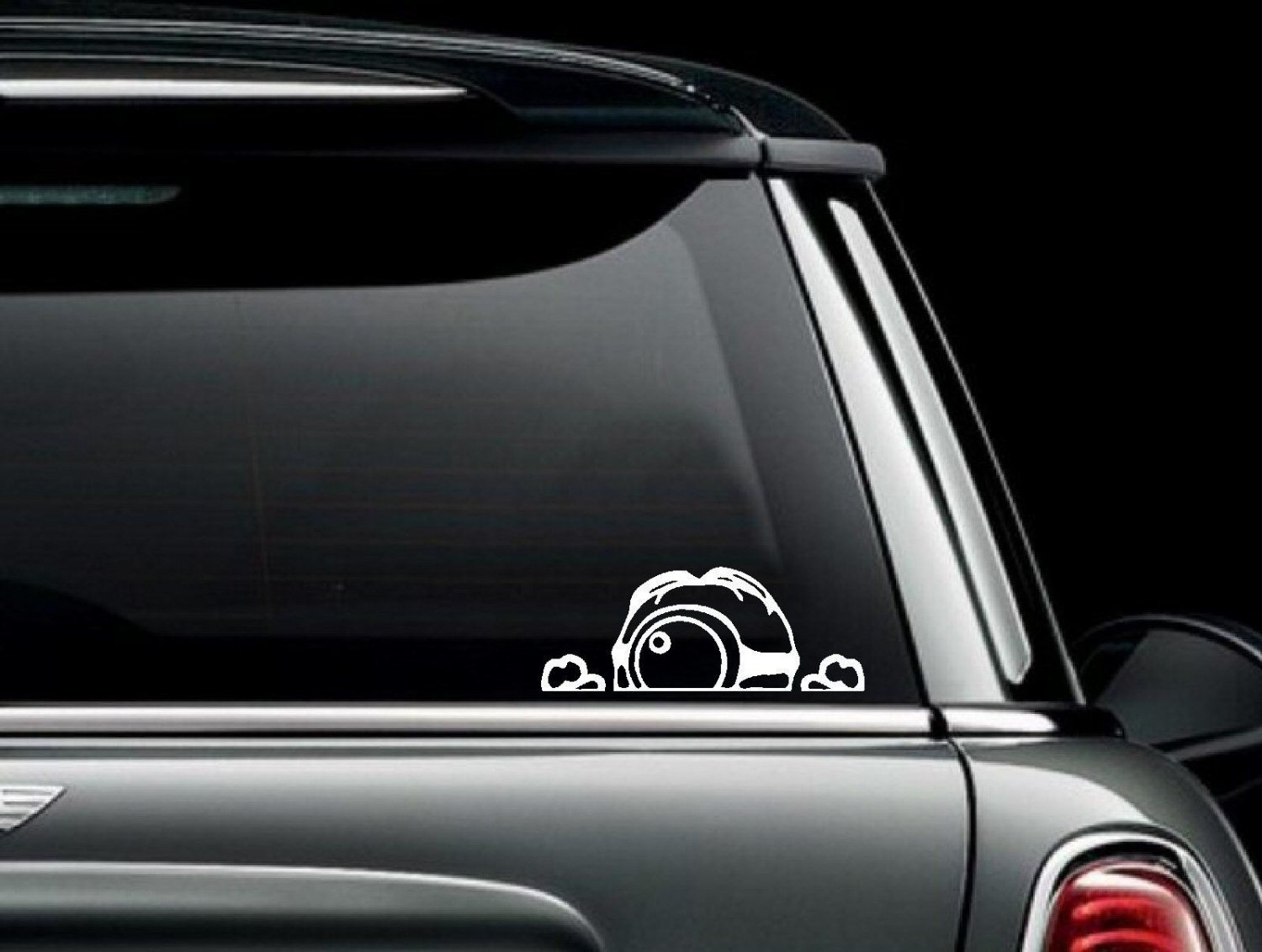 Peeking Minion # 2 Die Cut Vinyl Car Window Decal Bumper Sticker US Seller
