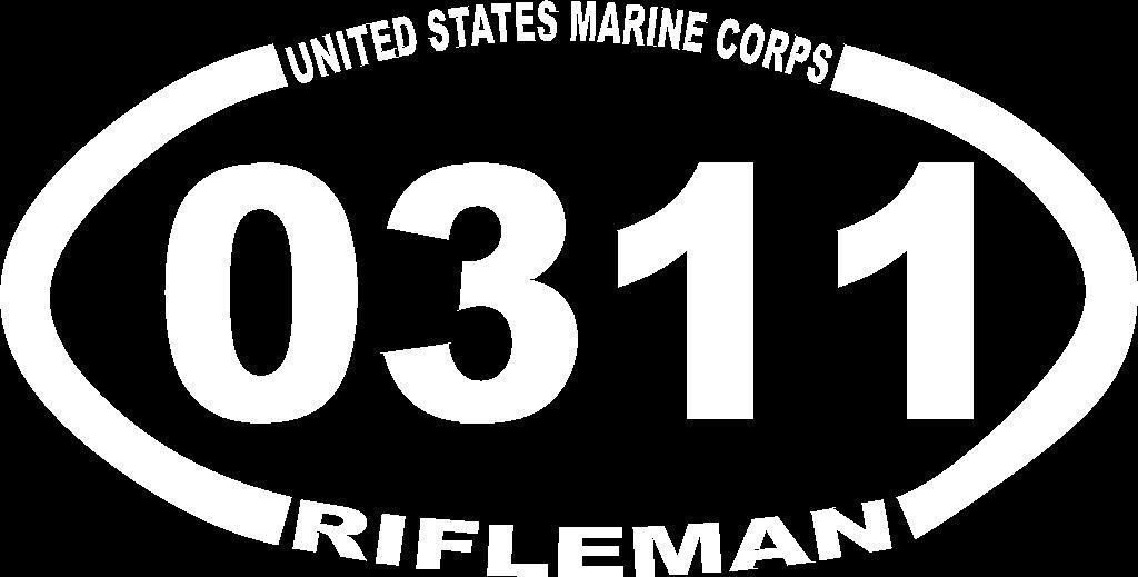 Marine Corps 0311 Rifleman USMC Vinyl Car Truck Window Decal Sticker US ...