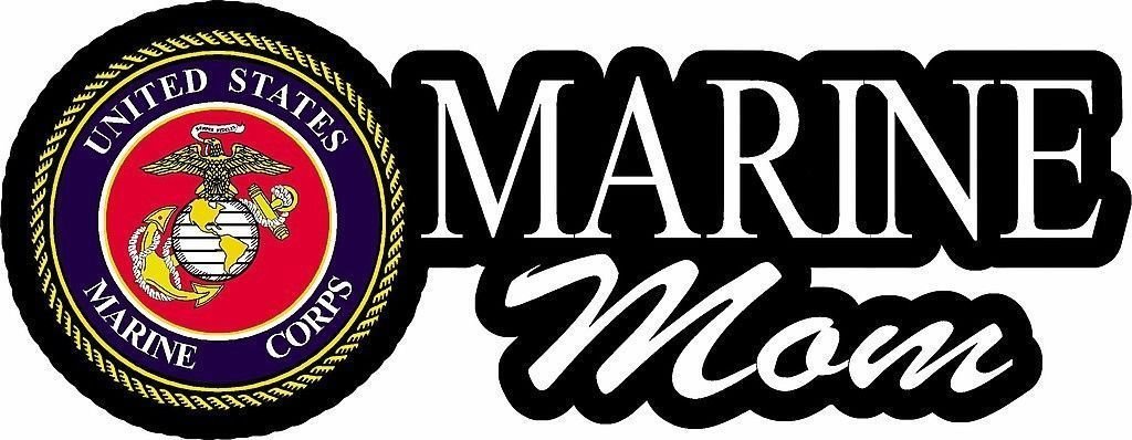 Marine Mom Full Color USMC Emblem Car Truck Window Decal Sticker US Seller