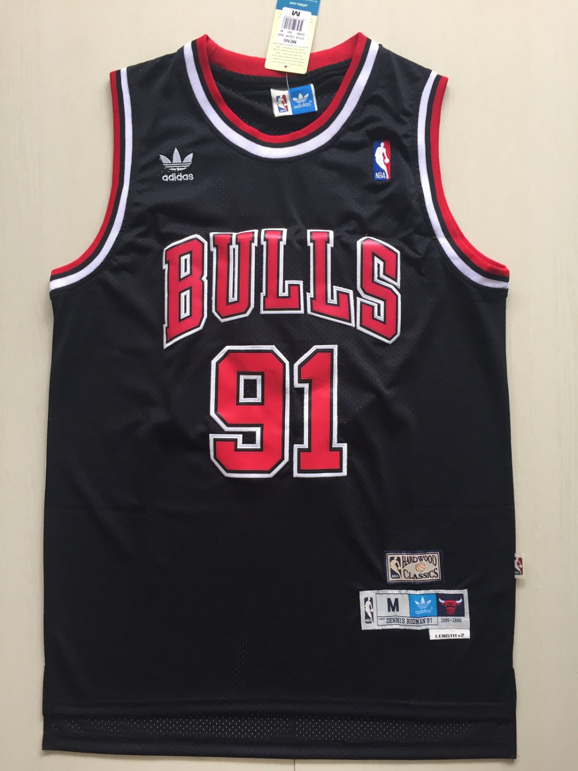 MENS Chicago Bulls #91 Dennis Rodman Black Basketball Jersey