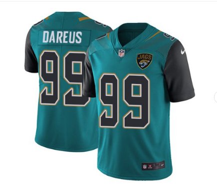 Men's Jaguars #99 Marcell Dareus color rush Limited jersey green