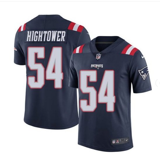 Men's Patriots 54 Dont'a Hightower Color Rush Limited Jersey navy blue