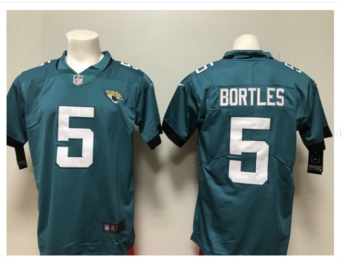 Men's Jaguars #5 Blake Bortles color rush Limited jersey green