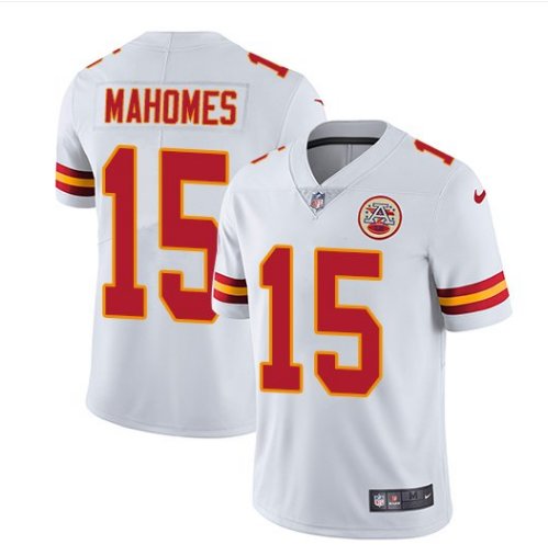 Men's KC Chiefs #15 Patrick Mahomes color rush Limited jersey white