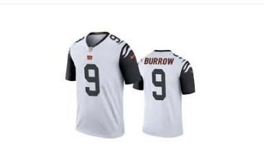 Men 's Youth/Joe Burrow Cincinnati Bengals color rush Jersey white