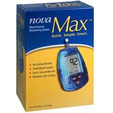 Nova Max Blood Glucose Monitoring System (Glucose Meter Kit)