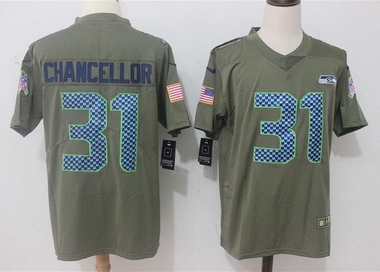 Kam Chancelloer #31 Seattle Seahawks Limited Player Jersey Men's Gray