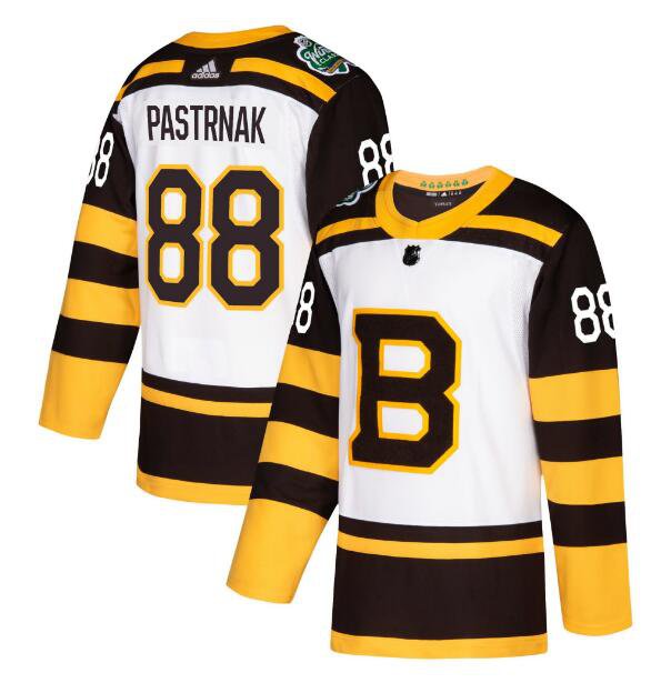 David Pastrnak #88 Boston Bruins Player Men's Jersey White Size S