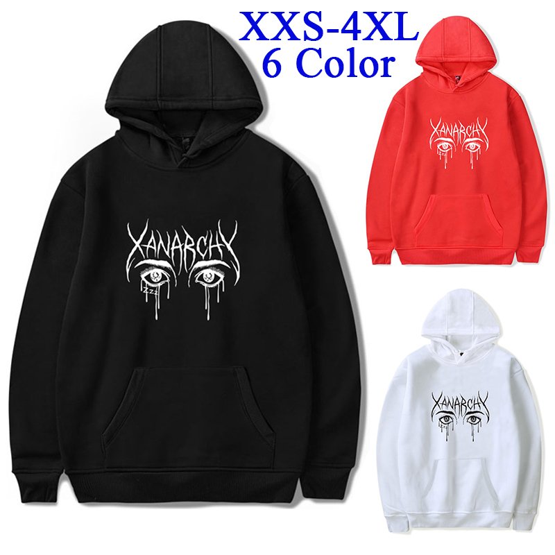 Lil Xan Xanarchy Picture Printed Casual Long Sleeve Inside Fleece ...
