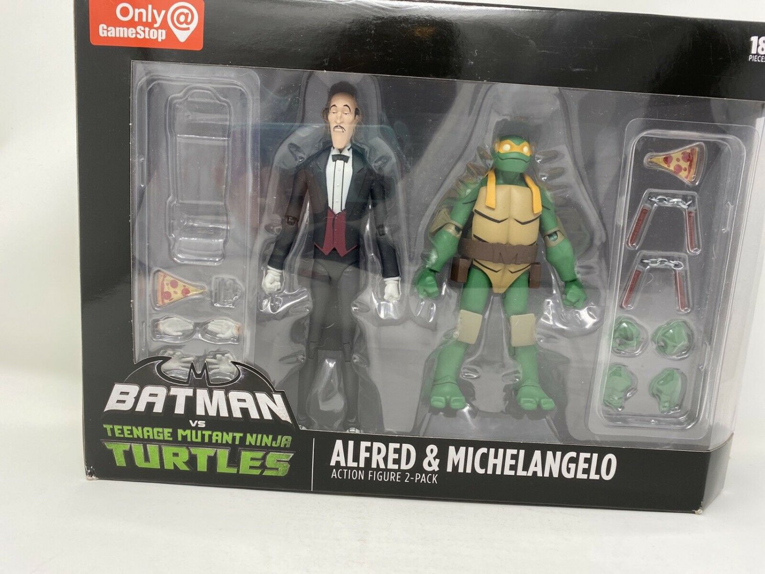 DC Collectibles Batman vs TMNT: Alfred & Michelangelo 2-Figure Set