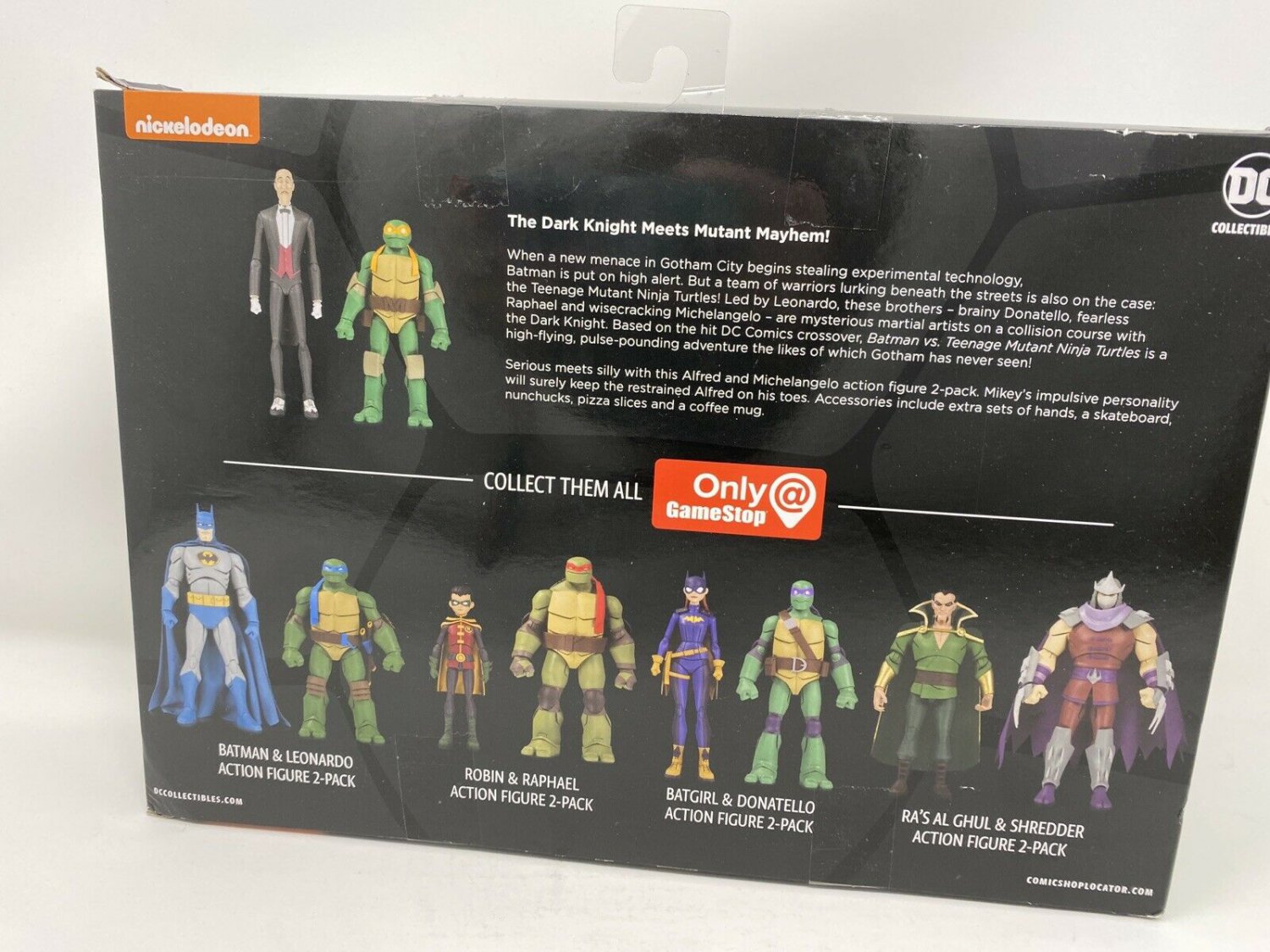 DC Collectibles Batman vs TMNT: Alfred & Michelangelo 2-Figure Set