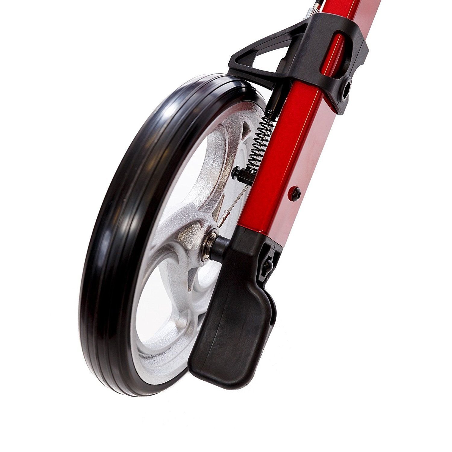 Healthline Trading Walker Rollator "Atlantis" With 10" Wheels Fold Up Red