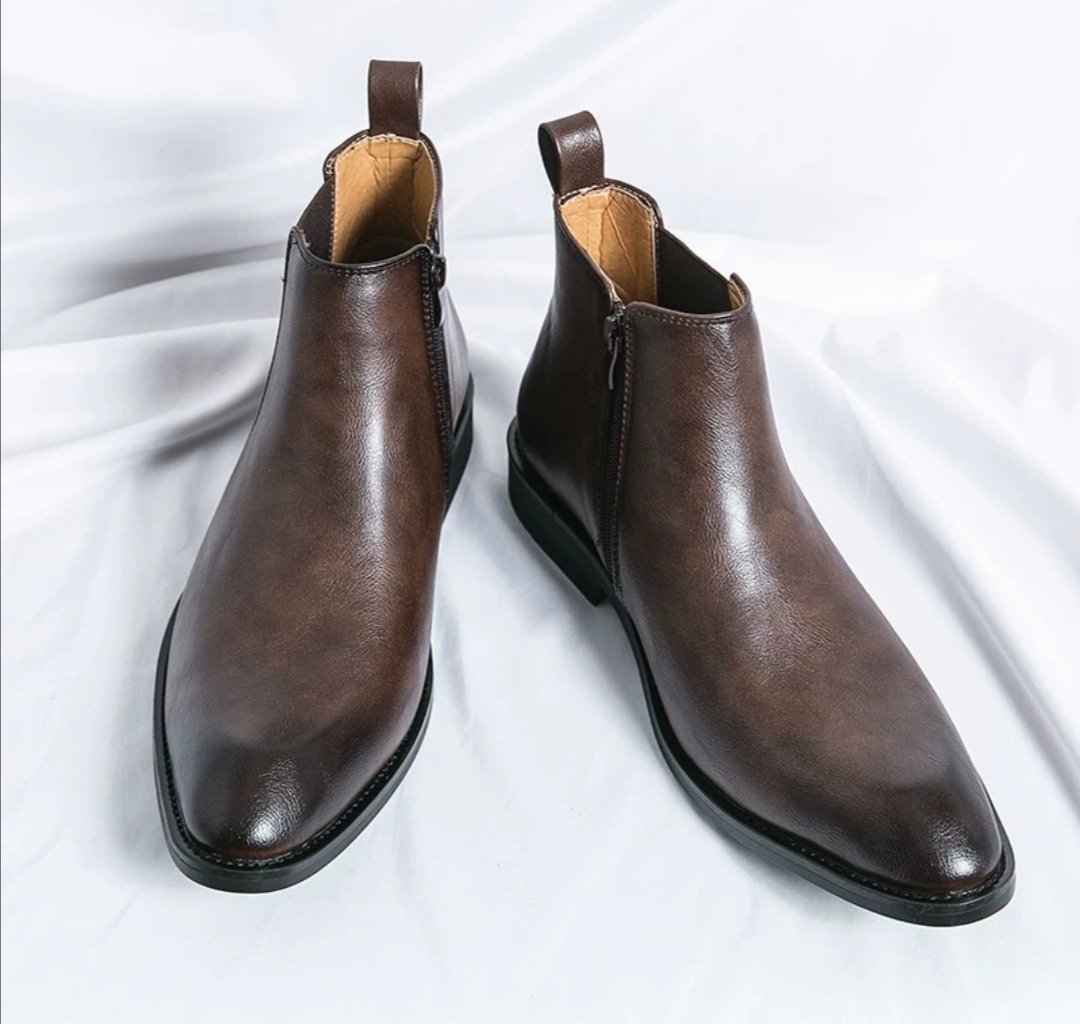 Chelsea boots men's Martin short boots hair stylus boots