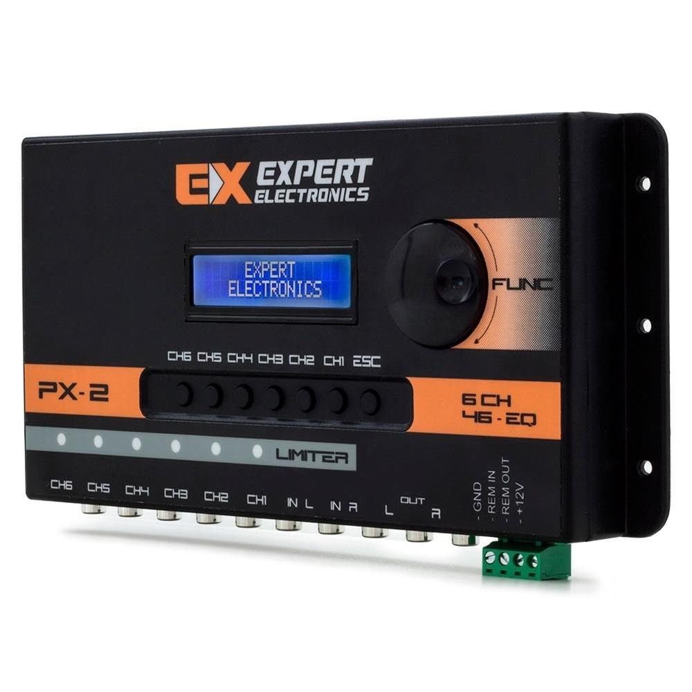 Crossover Expert Eletronics PX2 6 CH Channels Equalizer Digital Audio ...