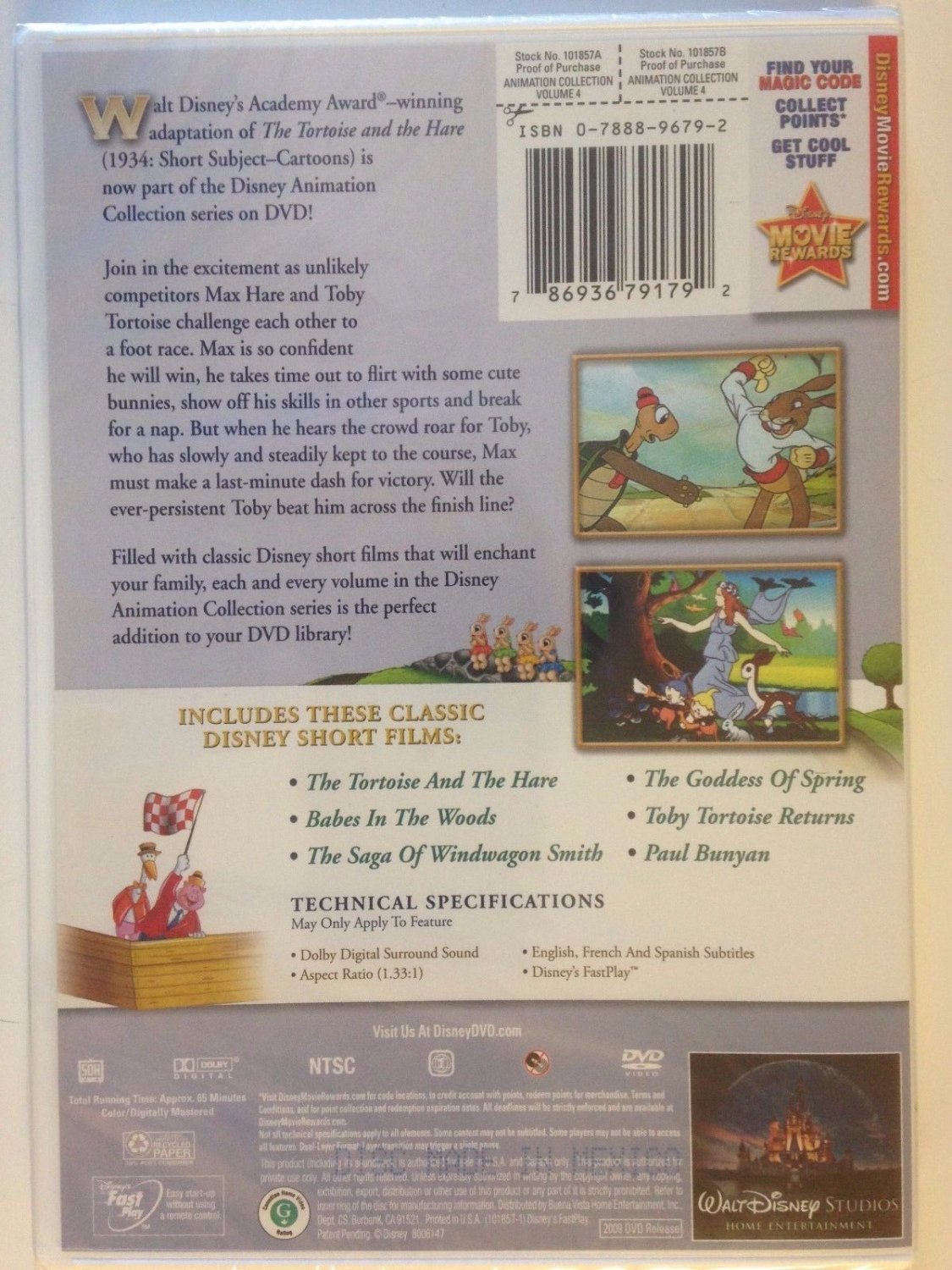Disney Animation Collection Vol. 4: The Tortoise And The Hare (DVD, 2009)