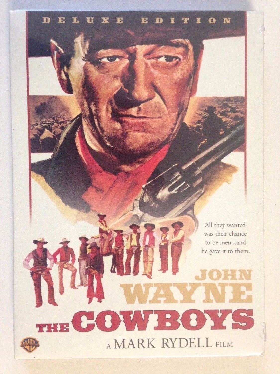 The Cowboys (DVD, 2007, Deluxe Edition) John Wayne, w/slipcover RARE