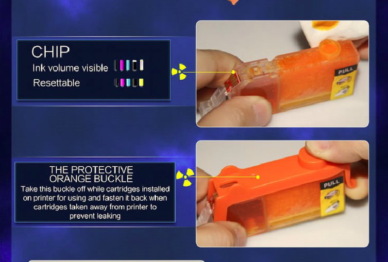 For CANON IP4840 MG5140 MG5240 IP4940 refillable ink cartridge PGI 425 ...