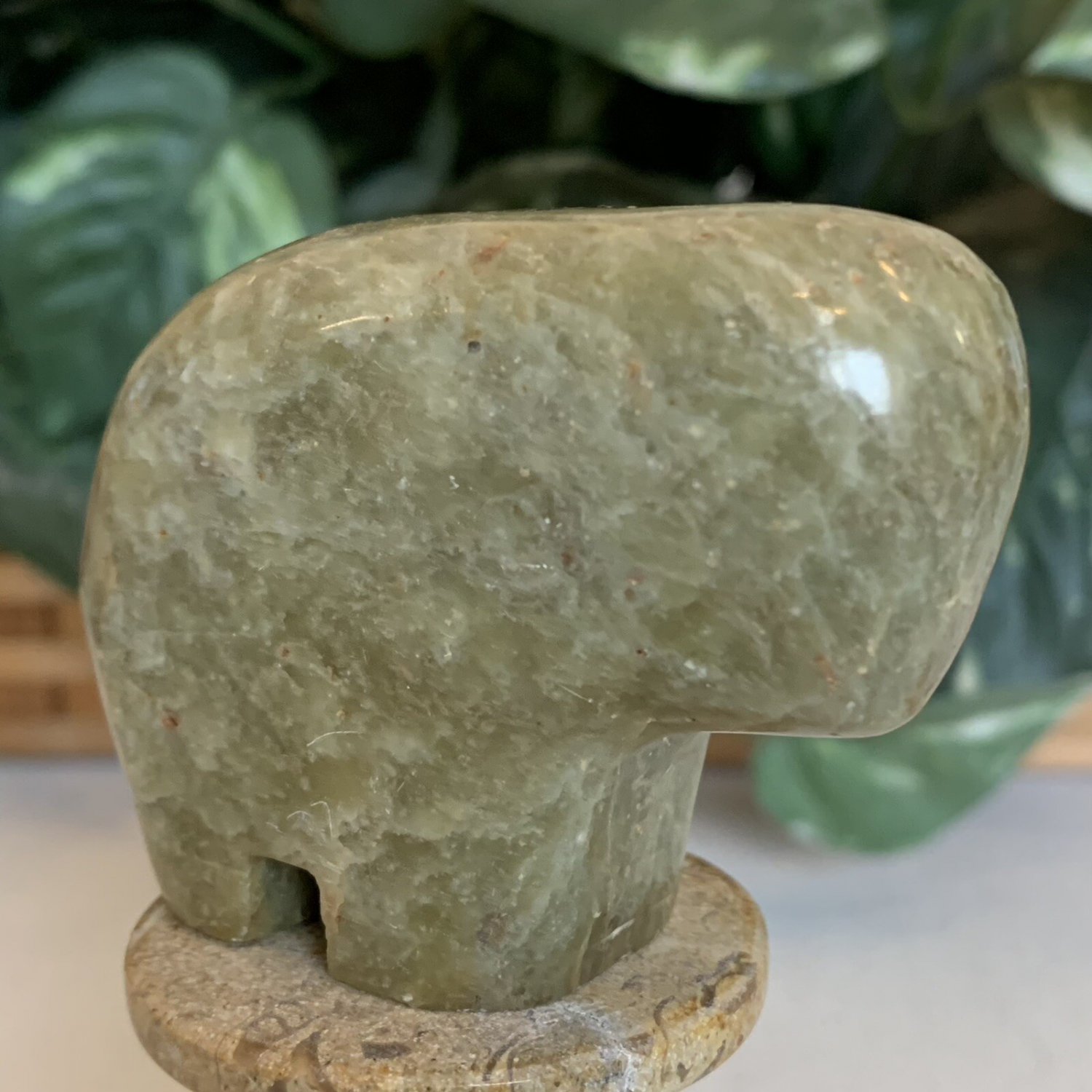 Native American Carved Buffalo Fetish Figurine Carving Stone Bison ...