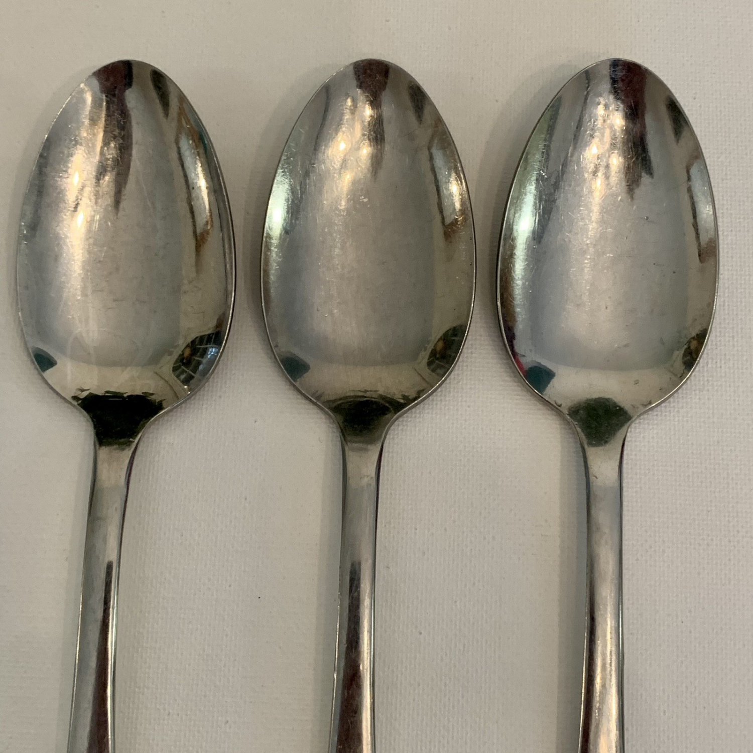 3 Silco Stainless MARDI GRAS 8.5" Dinner Spoons Large Spoon Vintage USA ...