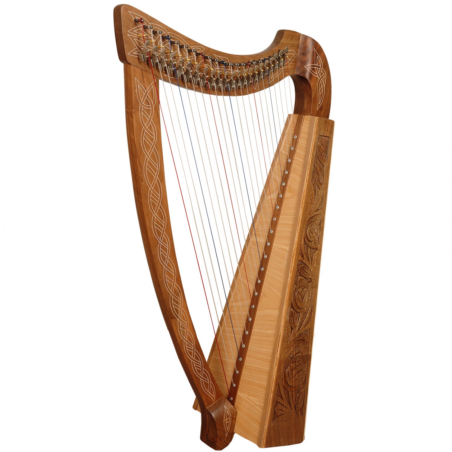 22 String Boru Harp Walnut
