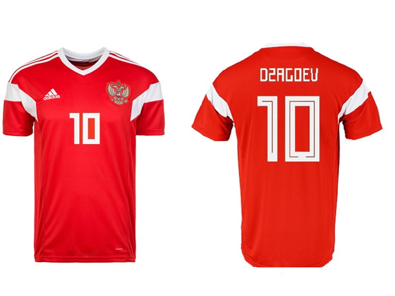 Men's Russian National Team 2018 World Cup Fyodor Smolov Home Soccer Jersey