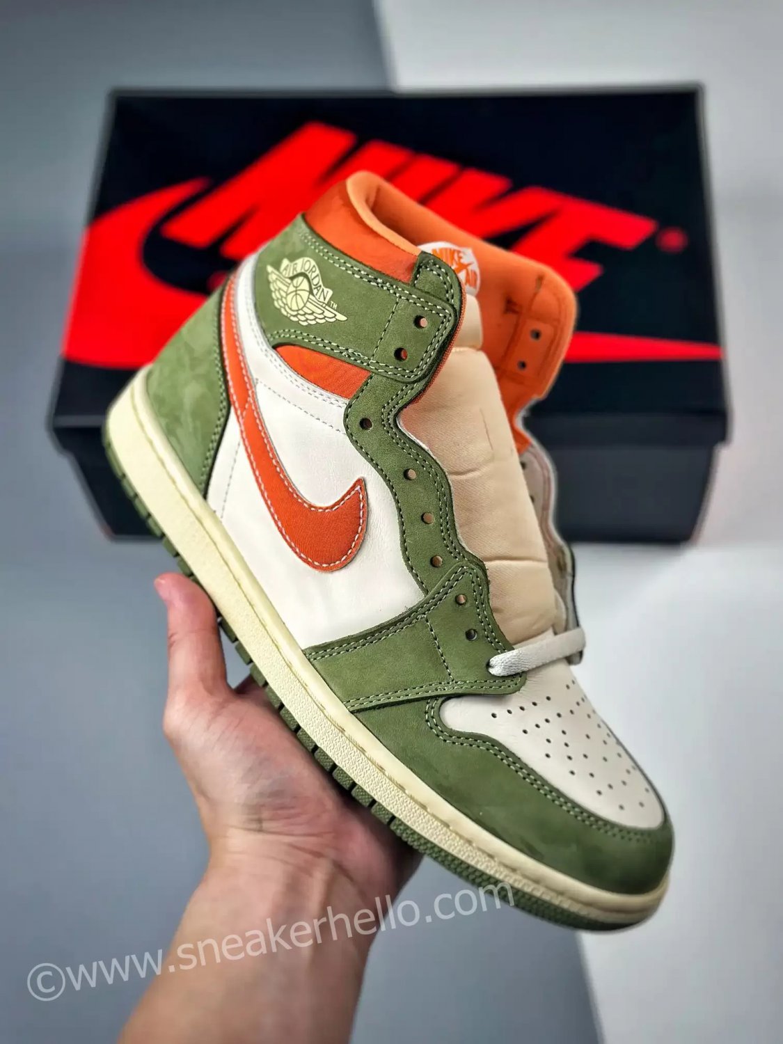 2024 & 2025 air jordan 1 high og craft celadonsky j light olive fb9934-300