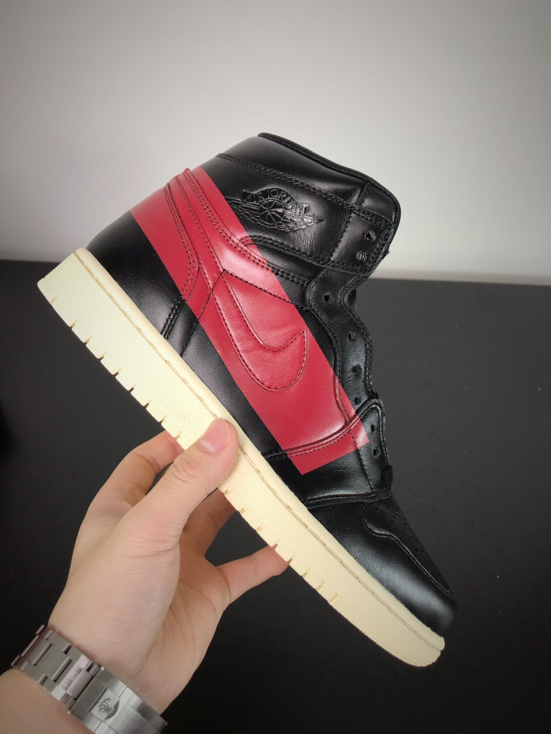 2024 & 2025 air jordan 1 high og defiant couture black gym red bq6682-006