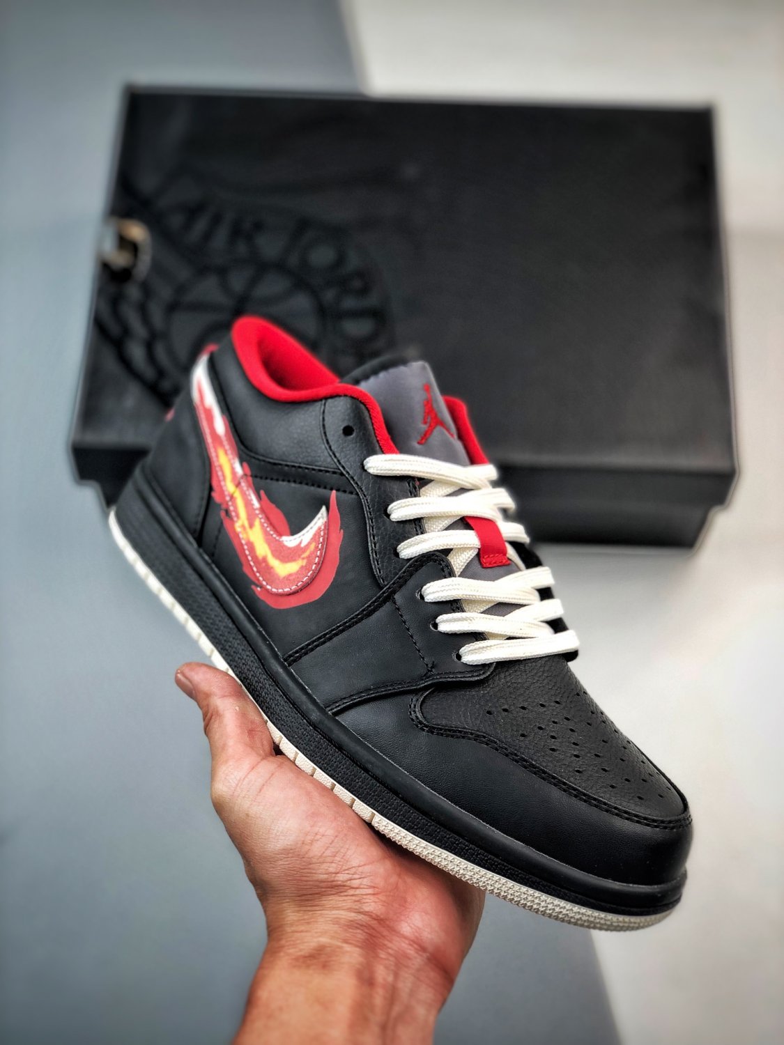 2024 & 2025 air jordan 1 low â born to flyâ blackwhite-fitness red ...
