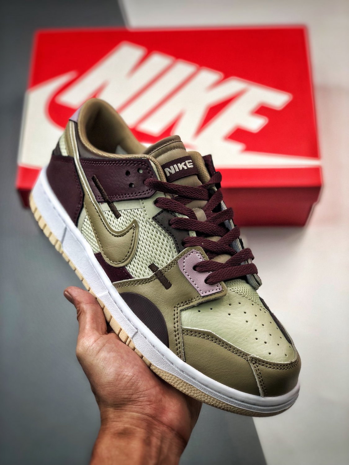2024 & 2025 dunk low scrap latte tanbrown dh7450-100