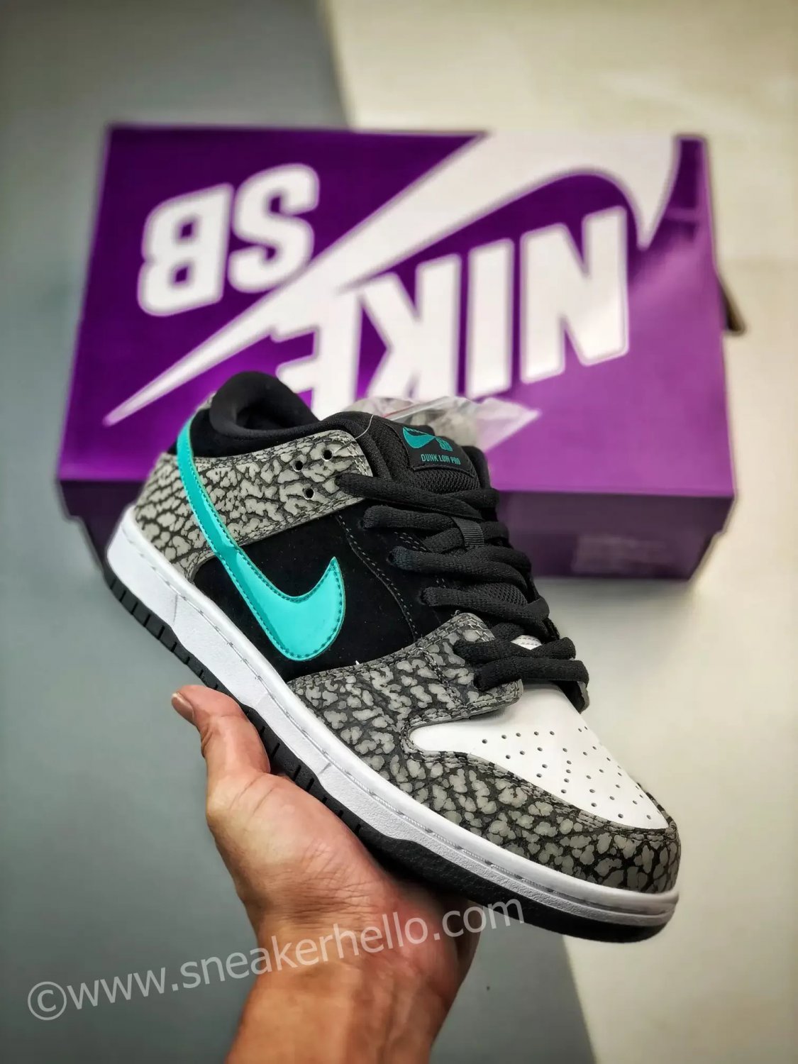2024 & 2025 atmos x sb dunk low “elephant” bq6817-009