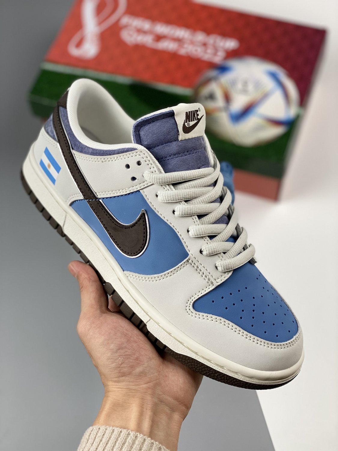 2024 & 2025 custom dunk low ‘argentina’ white blue