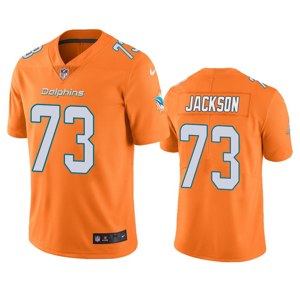 Men's / Youth Austin Jackson Miami Dolphins color rush jersey orange