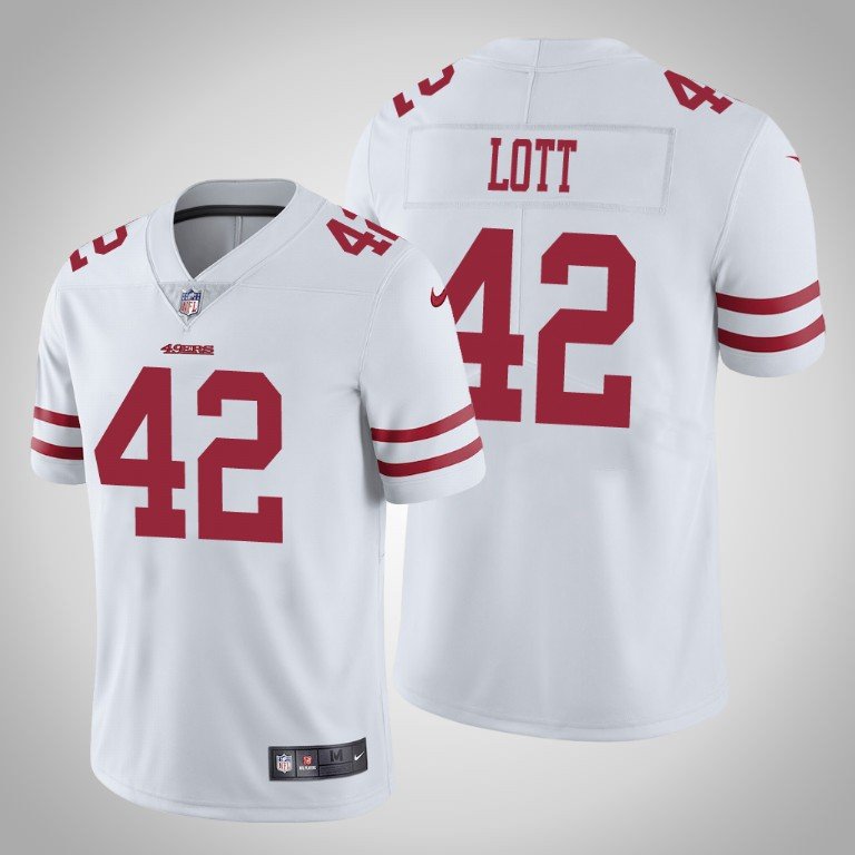 Men's Ronnie Lott 49ers color rush jersey white