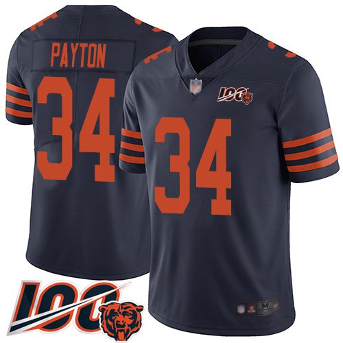 Youth Walter Payton Chicago Bears Color rush 100th aniversary jersey blue