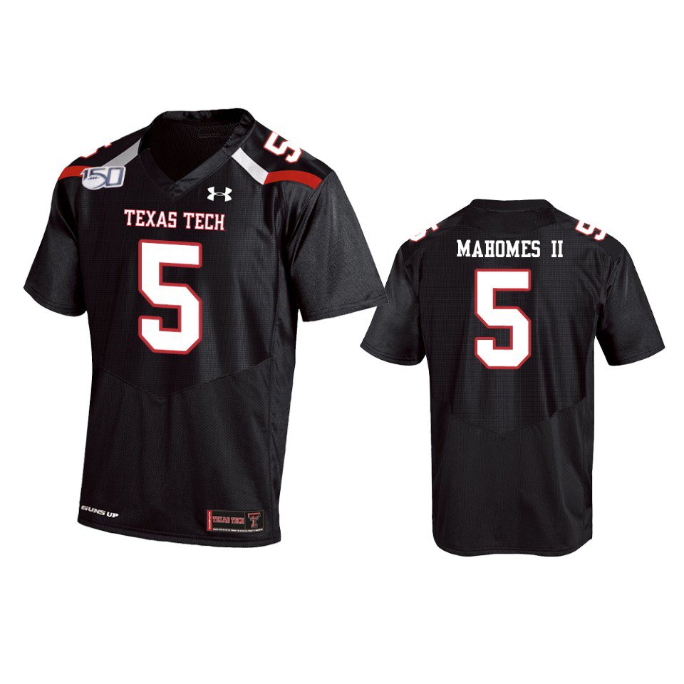 Men's Patrick Mahomes Texas Tech Red Raiders college jersey black