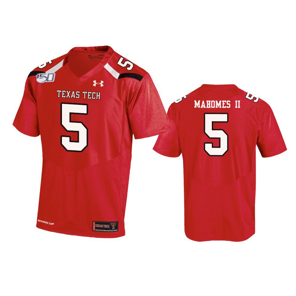 Men's Patrick Mahomes Texas Tech Red Raiders college jersey red
