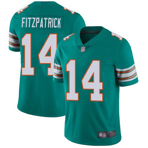 Men's ryan fitzpatrick miami dolphins Color rush jersey aqua