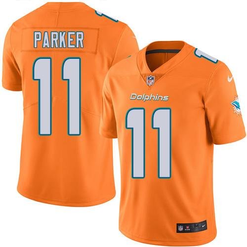 Men's / Youth Devante Parker miami dolphins Color rush jersey orange